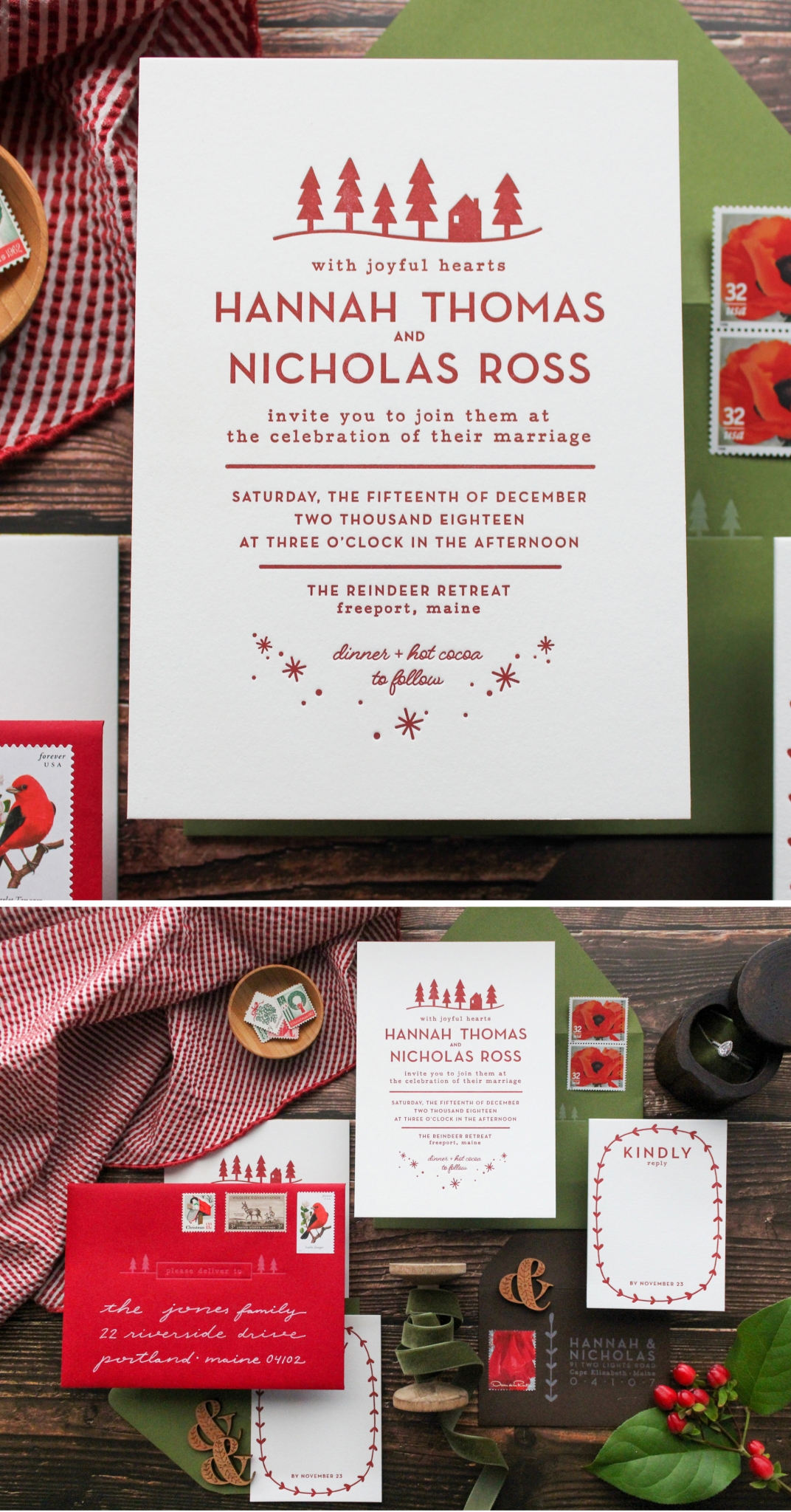 Nordic Hygge Winter Wedding – The Chatty Press Custom Design Co.